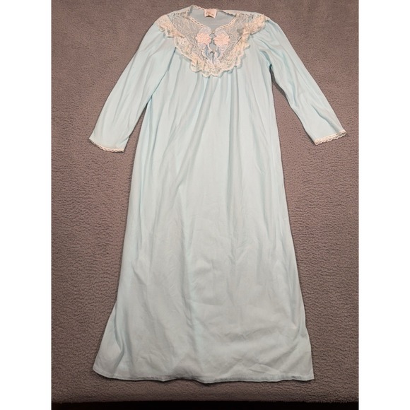 Intimates & Sleepwear | Vintage Ilise Stevens Night Gown Long Blue ...